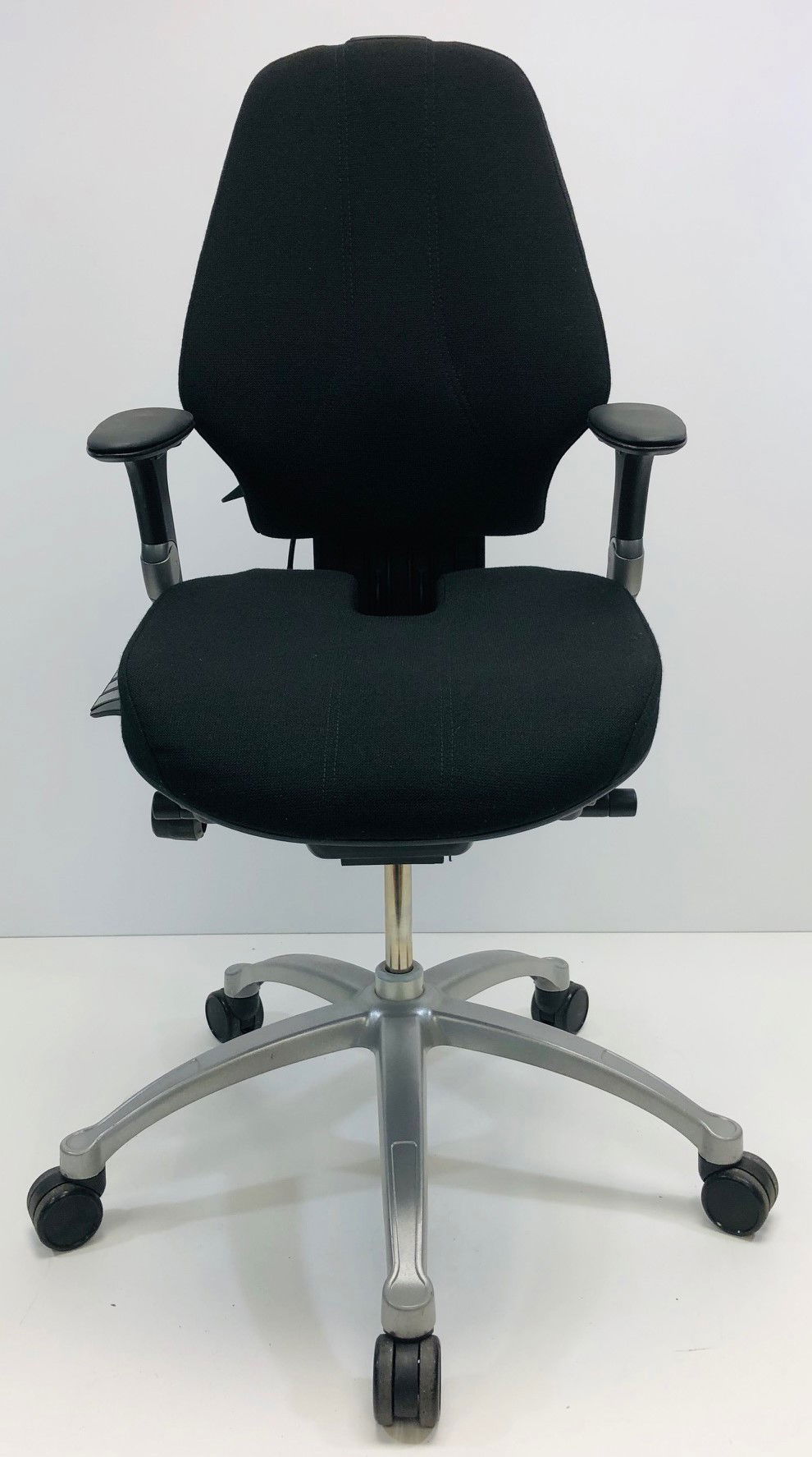 Bureaustoel RH Logic 300 zwart | Gebruiktebureaustoel.nl