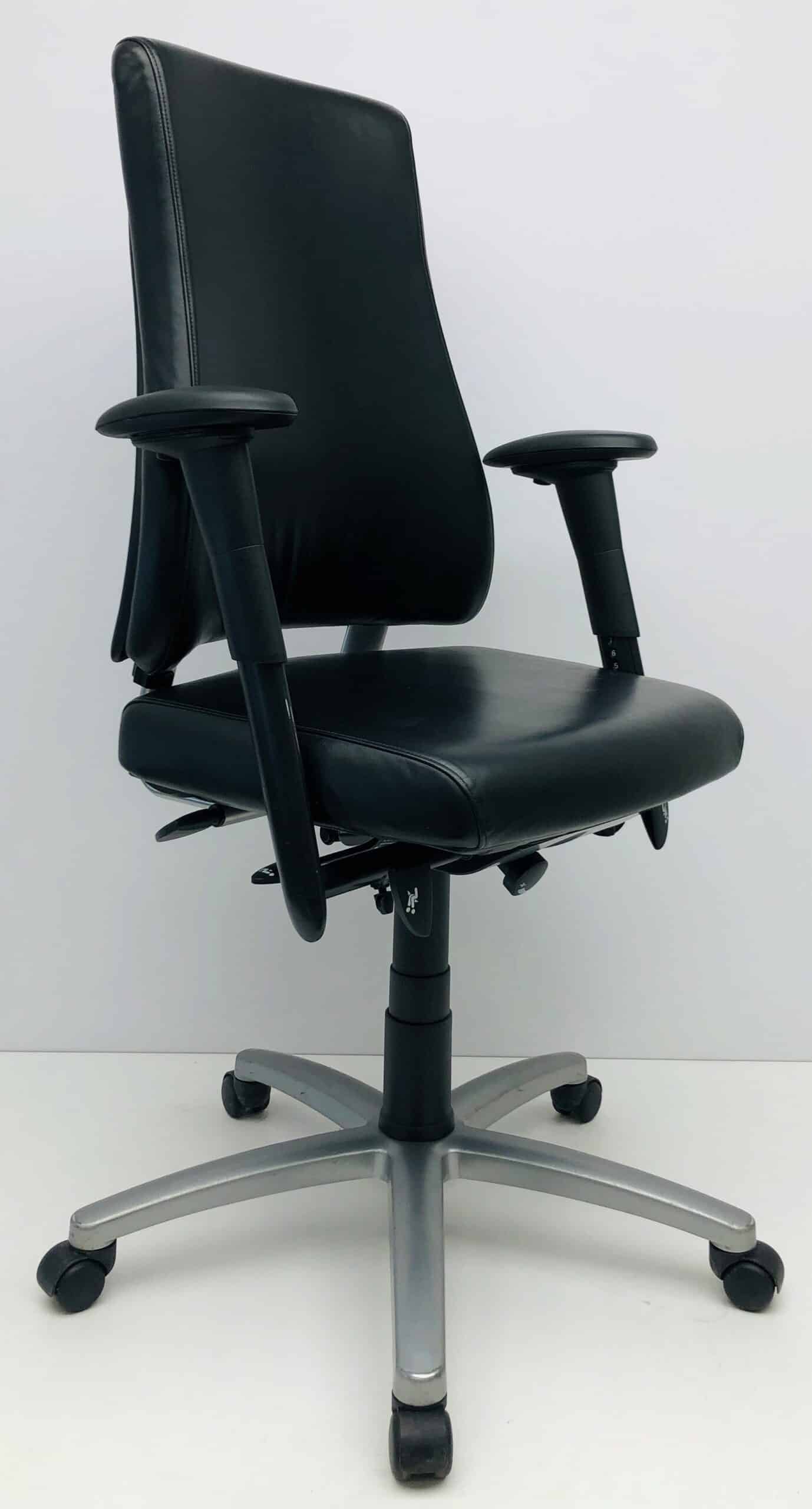 Bureaustoel BMA Axia Pro Max leer | Gebruiktebureaustoel.nl