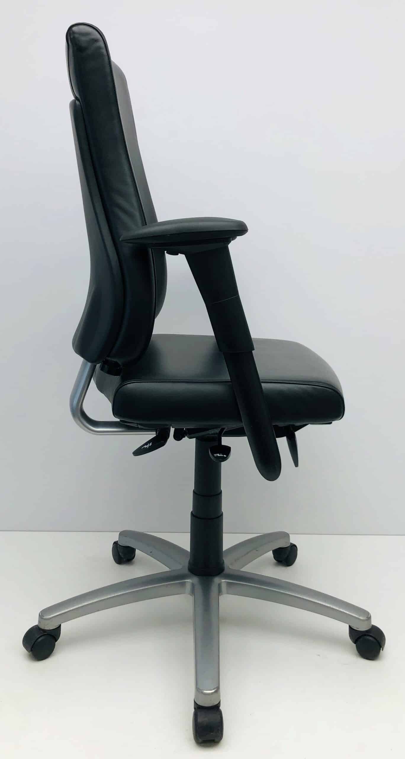 Bureaustoel BMA Axia Pro Max leer | Gebruiktebureaustoel.nl